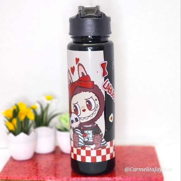 Labubu | Dining | Labubu 24oz Monstersblack Red Lightweight Insulated ...